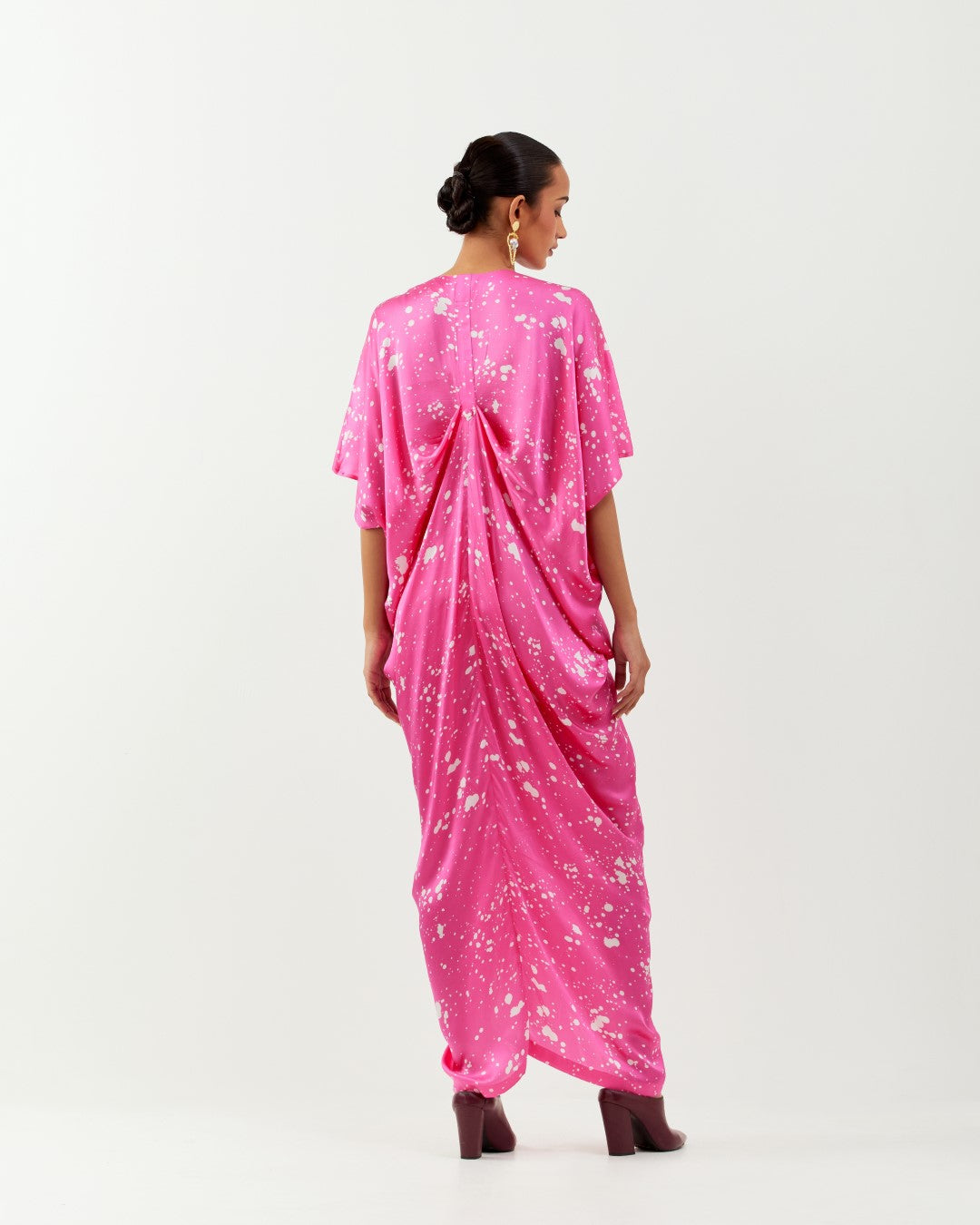 SPLATTER DRAPED DRESS – Inca Lifestyle